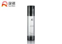 China Round AS Black Cosmetic Bottle Packaging For Skin Care Cream , 15ml 30ml 50ml for sale