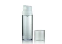 China 50ml 120ml 180ml Airless Pump Cosmetic Packaging White Round Shape for sale