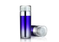 China SR2151B Airless Cosmetic Bottles , Purple Double Deck Airless Lotion Pump Bottles for sale