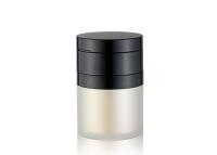 China Acrylic Round Plastic Cosmetic Jars Double Wall  ABS Collar Cosmetic 30ml for sale
