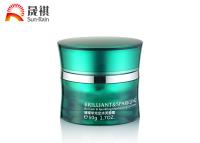 China Acrylic Green 50g Lotion Bottle Empty Cream Jar Cosmetic Packaging Set Bottle 120ml for sale