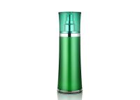 China Acrylic Green 50g Lotion Bottle Empty Cream Jar Cosmetic Packaging Set Bottle 120ml for sale