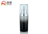 China ISO9001 Passed Black Acrylic Lotion Bottle With 50ml 60ml 120ml Capacity for sale