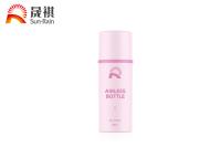 China Custom pink round PP plastic airless lotion bottle 15ml 30ml 50ml for sale