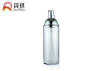 China Empty round transparent cosmetic bottles and jars set 100ml 120ml 50g for sale