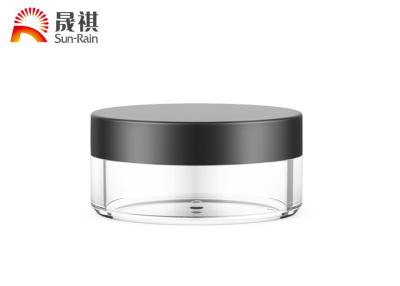 China Single Wall Clear Flat Round Unguent Jar 100g Cosmetic Container for sale