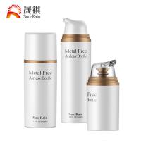 China Biodegradable All Plastic Airless Pump Bottles Recyclable Empty Lotion bottle Plastic Mono Material Cosmetic bottle for sale
