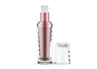 China Luxury Diamond Acrylic Cosmetic Bottle And Jar 30ml 15ml for sale