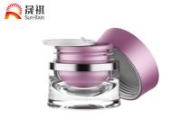 China Cosmetic Pump EDM Face Lotion Bottle And Cream Jar Acrylic Double Wall Waist for sale