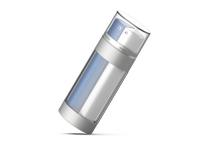 China Oval Acrylic 30ml Double Tube Airless Bottle With Dispenser Pump for sale