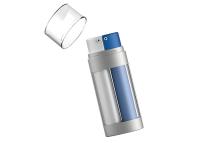 China Oval Acrylic 30ml Double Tube Airless Bottle With Dispenser Pump for sale