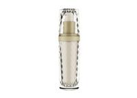 China 15ml 30ml Empty Diamond Acrylic Transparent Lotion Cream Bottle And Jar for sale