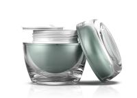 China 50g Clear Double Wall Cosmetic Plastic Jars Acrylic Cosmetic Jars for sale
