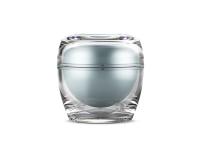China 50g Clear Double Wall Cosmetic Plastic Jars Acrylic Cosmetic Jars for sale