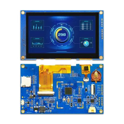 China 4.3 Inch 480x272 UART LCD Display Module with 250 cd/m² Brightness and TTL/232 Interface for sale