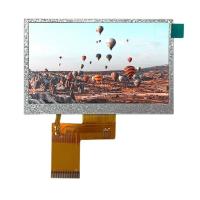China 4.3 Inch TFT LCD Display 480x272 Resolution 500 cd/m² Brightness with RGB 40-Pin Interface for sale