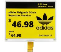 China 5.83 Inch E Paper Display Module 648x480 Resolution 3V JD79686 Driver IC Industrial Screen for sale
