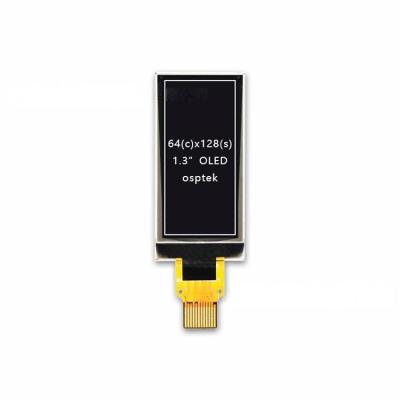 China 1.3 Inch OLED Display Module 64x128 Resolution 80 cd/m² White Light SSD1312 Driver SPI/I2C Interface for sale