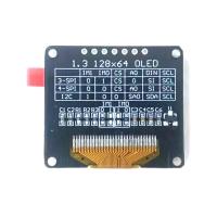 China 1.3 Inch OLED Display Module 128×64 Resolution 350 cd/m² Brightness SSD1306 Driver 7-Pin SPI Interface for sale