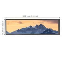 China 8.8 Inch Car Display Touch Screen 600 cd/m² Brightness 480×1920 Resolution with HDMI/USB for sale