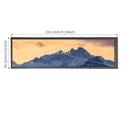 China 8.8 Inch Car Display Touch Screen 600 cd/m² Brightness 480×1920 Resolution with HDMI/USB for sale