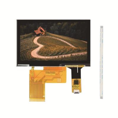 China 4.3 Inch 500 cd/m² Capacitive Touch Screen Display Module 800×480 Resolution for Automotive Applications for sale