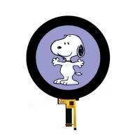 China 4-Inch Round LCD Display 720x720 Resolution with Touch Function, 300 cd/m² Brightness, MIPI Interface for sale