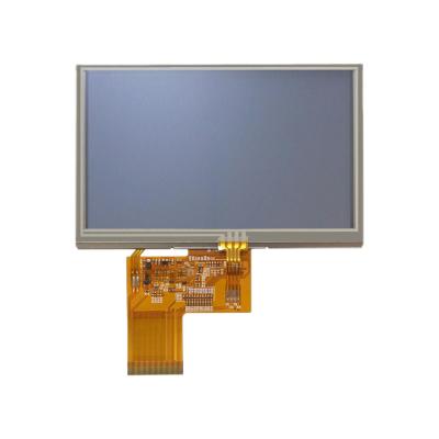 China 4.3 Inch LCD Touch Screen Display 400 Nits Brightness 480×800 Resolution 40-Pin RGB Interface for sale