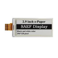 China 2.9 Inch E-Paper Display Module with 128x296 Resolution, SPI Interface and Black/White/Red Colors for sale