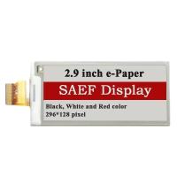 China 2.9 Inch E-Paper Display Module with 128x296 Resolution, SPI Interface and Black/White/Red Colors for sale