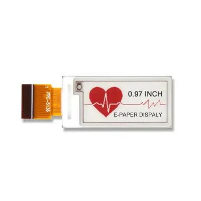 China 0.97 Inch E Ink Electronic Paper Display 88x184 Resolution SPI Interface White/Black/Red Three-Color for sale