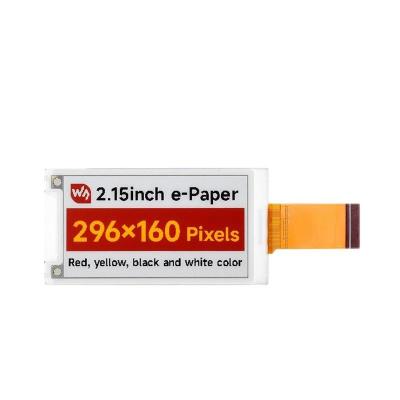 China 2.15 Inch 296x160 Electronic Paper Display with Red/Yellow/Black/White Colors and SPI Interface for sale