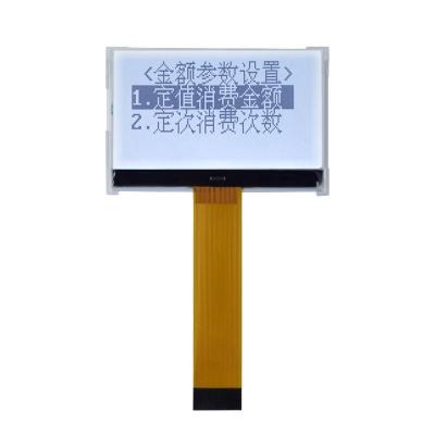 China 3.2 Inch STN LCD Display 128×64 Resolution 300 cd/m² Brightness with ST7565 Driver IC 34-Pin Parallel Interface for sale