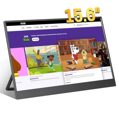 China 15.6 Inch Portable LCD Monitor 1920×1080 Full HD with USB/HDMI Interface and 300 cd/m² Brightness for sale