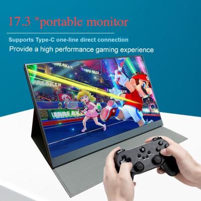 China 17.3 Inch Portable LCD Monitor with 1920x1080 Resolution, 10-Point Touch and HDMI Interface for sale