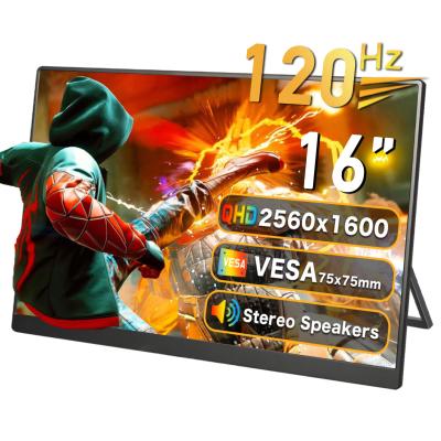 China 16 Inch 120Hz Portable Monitor with 1920x1080 Resolution and 10-Point Touch for Mobile Devices for sale