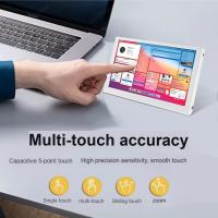 China 5 Inch Portable Touch Screen Monitor 800x480 Resolution 300 cd/m² Brightness USB HDMI Interface for sale