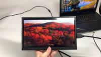 China 10.1 Inch Portable LCD Monitor with 1024x600 Resolution and 300 cd/m² Brightness Capacitive Touch Screen for sale