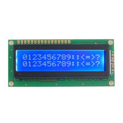 China 2.5 Inch STN LCD Display 16x2 Character Screen with 350cd/m² Brightness and SPLC780D1 Driver IC for sale