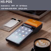 China 3G Handheld POS Android 8 Smart POS Terminal Printer With NFC for sale