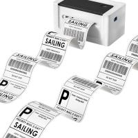China 4x6 Shipping Labels Customized Thermal Label Sticker Paper Synthetic Packaging for sale