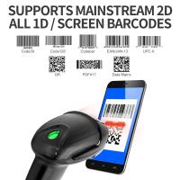China Barway Laser CCD CMO Scan Wired Reader Corded Handheld 1D 2D QR Barcode Scanner BW-360H for sale