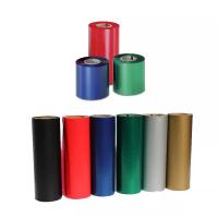 China Barway Thermal Transfer Blue/Green/Red/White/Gold/Silver Wax Ribbon For Barcode Label Printer for sale