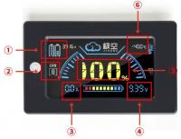 China Handheld Data Collector with 3.2 Inch LCD Display Real Time Battery Voltage Current State of Charge and Alarm Status Monitoring for sale