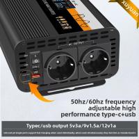 China Edge Pure Sine Wave Inverter 12V/24V to 220V European Gauge Outdoor Vehicle Converter 3000W High Power China for sale