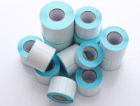 China 100x100mm 500pcs Blank Sticky Labels On A Roll Rectangle Thermal Barcode Sticker for sale