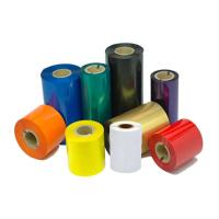 China Red Barcode Ribbon 110mmx300m Premium Resin Enhanced Wax Barway for sale