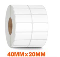 China Anti-Scratch White Vinyl Decal Roll PE PET Barcode Label Paper for sale