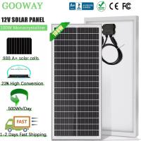 China 100W Monocrystalline Solar Panel 12V Battery Charger for RV Camper Boat Caravan Off Grid for sale