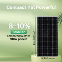 China 120W Monocrystalline Solar Panel 12V Off Grid Power for RV Campervan Boat Caravan for sale